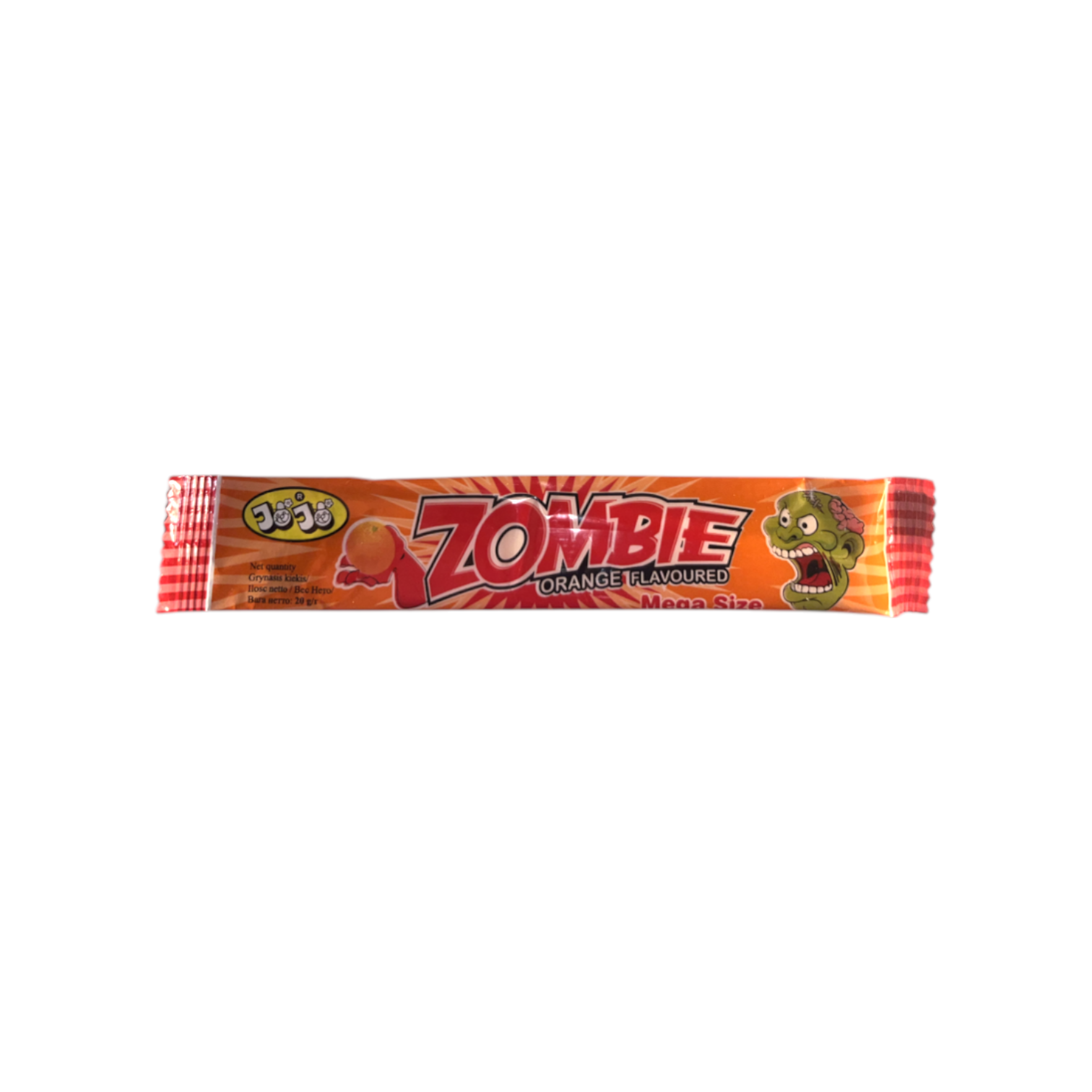 Zombie Sour Chew Orange 20g – GodisKampanjen